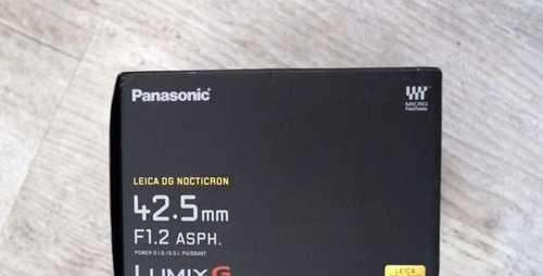 NEW Panasonic Leica DG Nocticron 42.5mm f/1.2 Asph