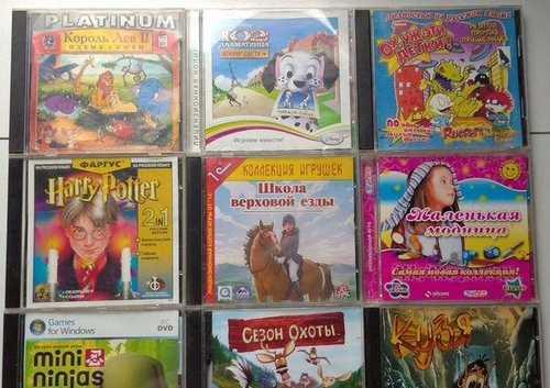 Компьютерные диски с играми для детей