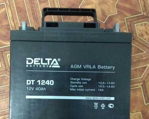 Аккумулятор Delta DT 1240 (12V / 40Ah)