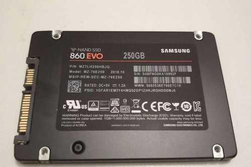 SSD диск Samsung 860 EVO 250GB