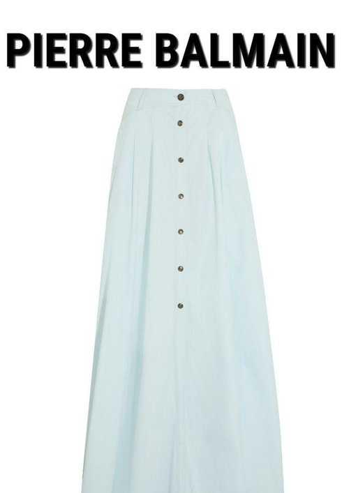 Джинсовая юбка макси Pierre Balmain
