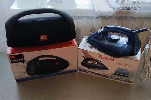 Меняю колонку JBL boombox не оригинал и утюг tefal