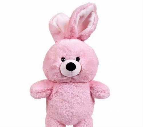Мягкая игрушка ABtoys Флэтси, Кролик розовый, 27 см (M5065)