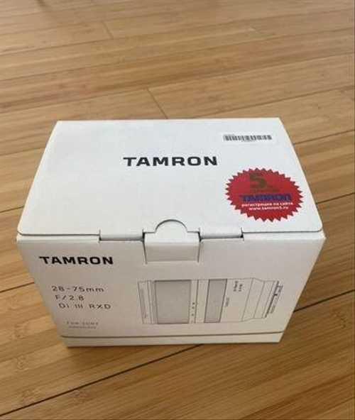 Tamron для sony 28-75mm F2.8 Di III RDX, новый рст