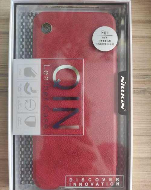 Новый кожаный чехол Nillkin для Xiaomi mi 10 light