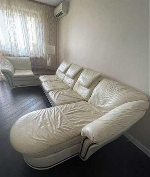 Кожаный диван mobel zeit