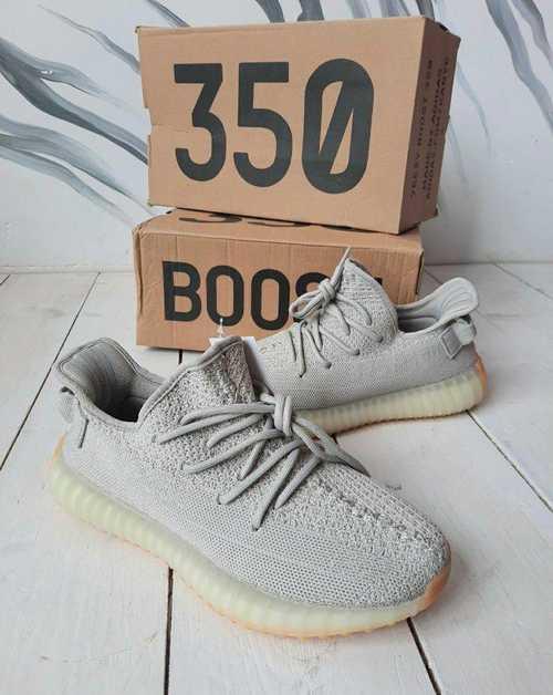 Новые кроссовки Adidas Yeezy boost 350 серые