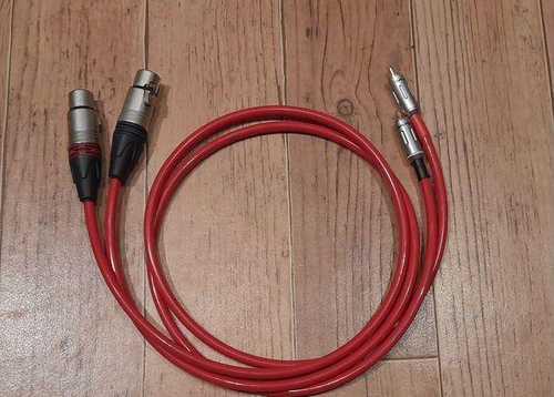 Acrotec 6N A2050 xlr rca межблочный кабель 1м