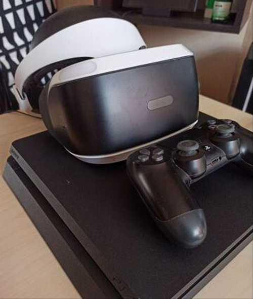 Sony PlayStation 4 Slim GTS + шлем VR