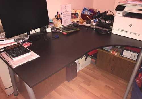 Угловой офисный стол Galant IKEA