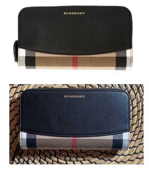 Кошелек Burberry haymarket чёрный