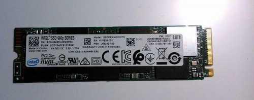 Ssd 2Tb intel 660p M2