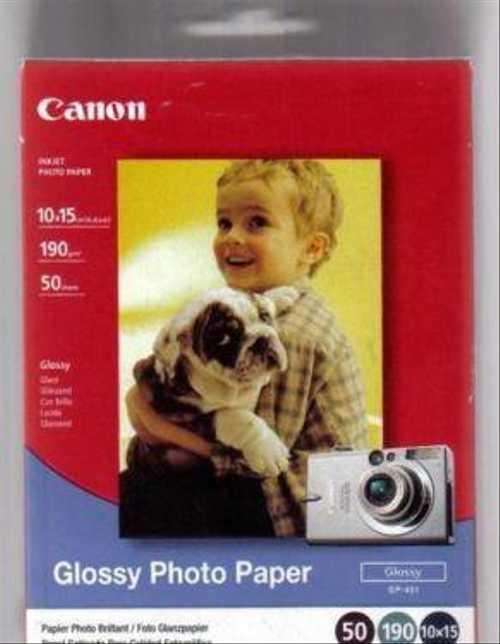 Фотобумага новая Canon GP-401 50 шт 10x15