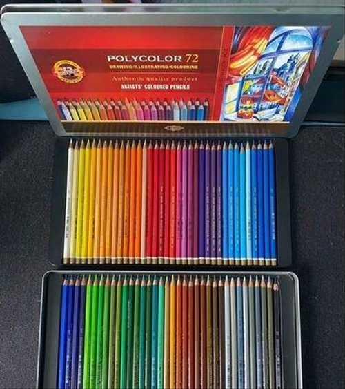 Цветные карандаши Koh-i-Noor Polycolor, 72 цвета