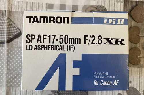 Обьектив Tamron Di II sp af 17-50mm f/2.8xr ld asp