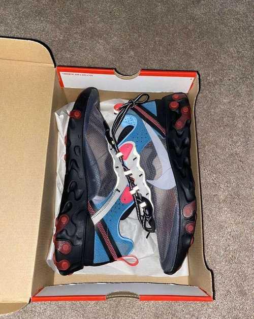 Nike React Element 87 blue red Size 10.5 US