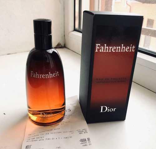 Духи мужские Dior Fahrenheit новые