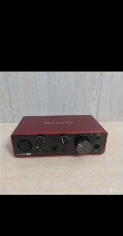 Внешняя звуковая карта focusrite scarlett