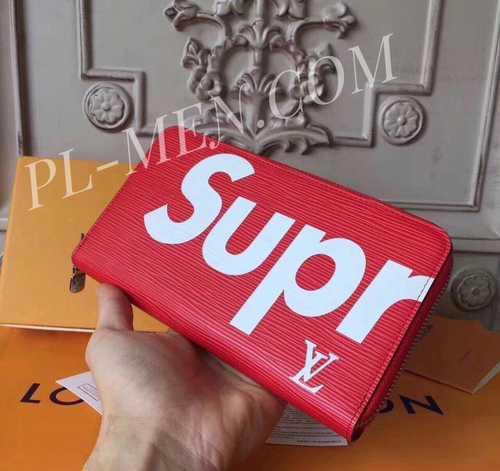 Кошелёк supreme клатч Louis Vuitton 21/12 см