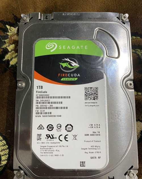 Гибридный диск (sshd) Seagate FireCuda 1 TB ST1000