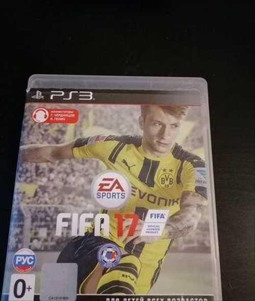 Игровой диск Fifa17, ps 3