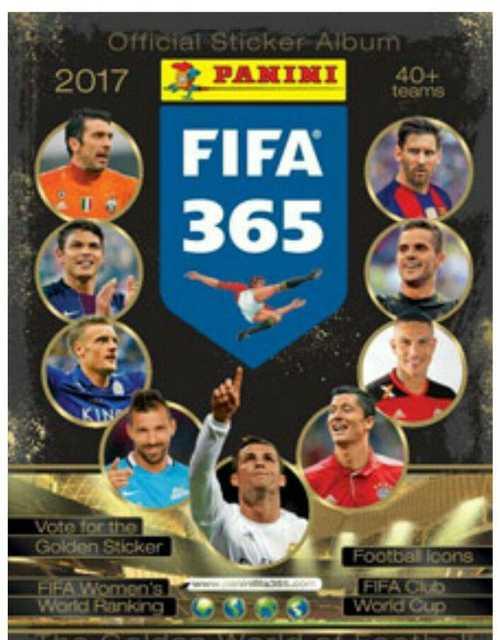 Наклейки/стикеры fifa 365 2017