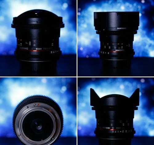 Объектив Samyang 8мм Т3.8 AS UMC fish-EYE CS II