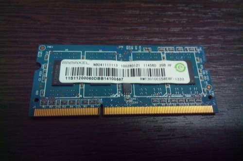 Оперативная память Ramaxel 2GB DDR3 SO-dimm 1333