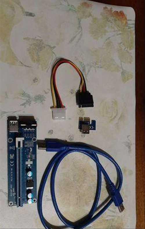 Райзер chipal ver006s (1метр, 4pin molex) 9шт. Опт