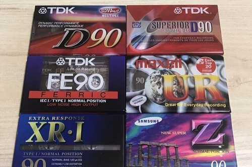 Аудиокассеты TDK, Maxell, Konica, Samsung