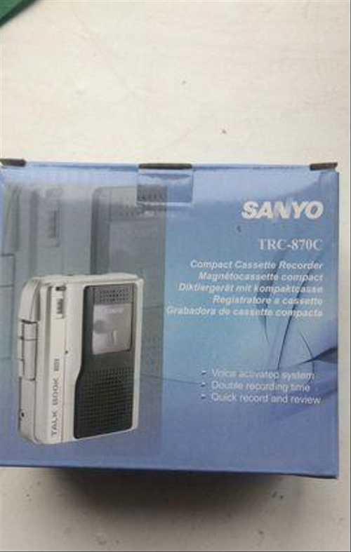 Диктофон sanyo TRC -870 новый новый в упаковке