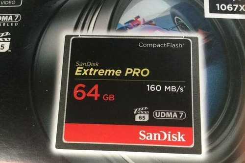 SanDisk Extreme PRO CompactFlash Card 64GB 160MB/s