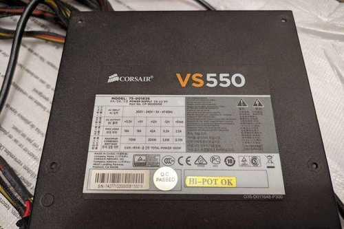 Блок питания Corsair VS550 550W