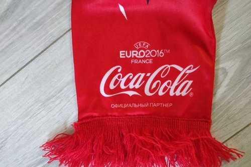 Шарф футбольный Coca-Cola uefa Euro 2016 Россия
