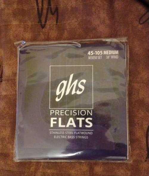 Басовые струны GHS Precision Flats