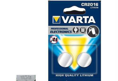 Батарейка CR2016 Varta BL2, Lithium, 3V