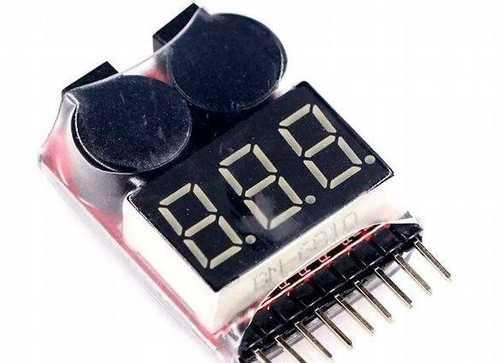 Индикатор тестер заряда LiPo аккумулятора (1-8S)