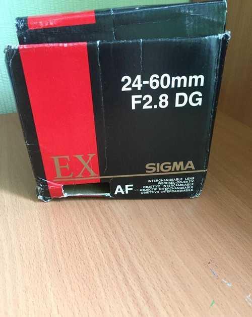 Sigma AF 24-60 mm f2.8