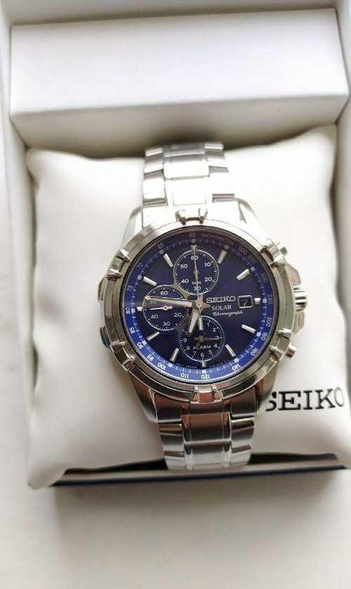 Часы Seiko Solar Chronograph Alarm SSC141