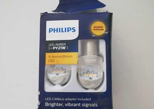 Светодиодные лампы PY21W Philips X-tremeUltinon LE
