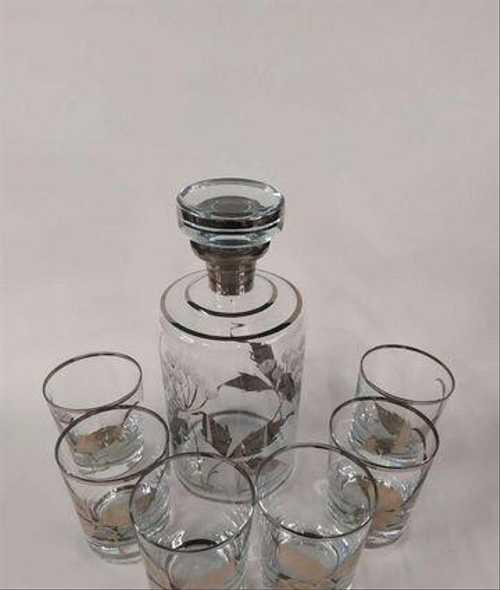 Графин и набор стаканов Богемия