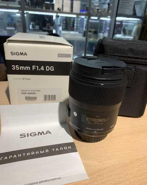 Объектив Sigma 35mm F/1.4 DG HSM ART nikon