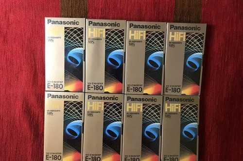 Видеокассеты VHS Panasonic HiFi E-180 8 штук