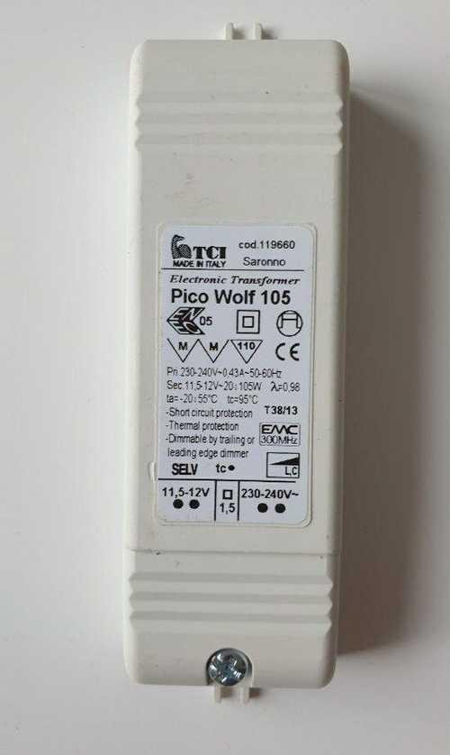 Блок питания трансформатор pico wolf 105 12v 105w