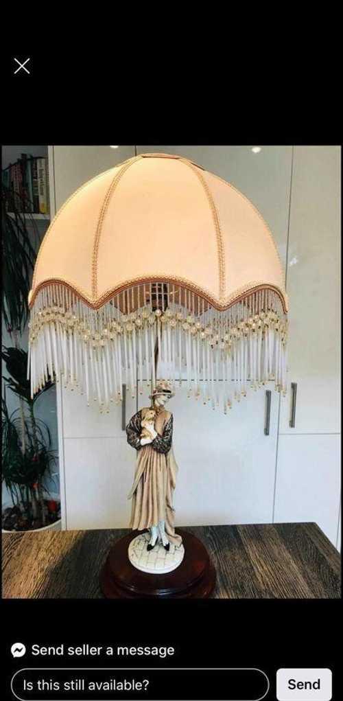 Настольная эксклюзивная лампа Каподимонте