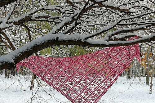 Шаль с черепами