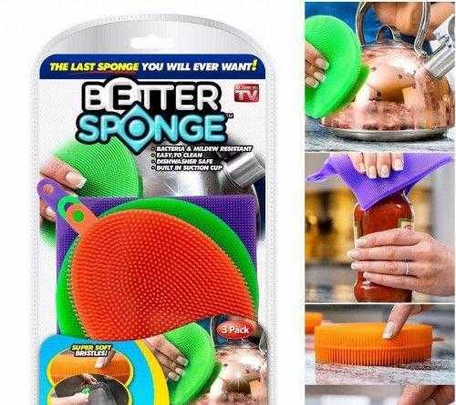 Силиконовые губки-щетки 3в1 Better Sponge универса