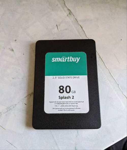 SSD жесткий диск Smartbuy Splash 2 объемом 80 Gb