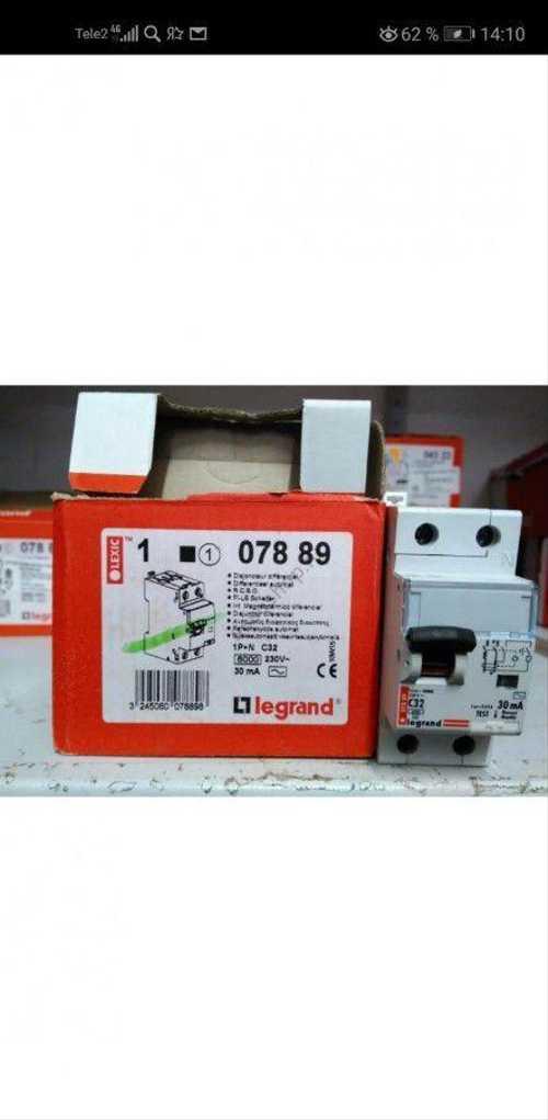 Диф автомат Legrand 32a /30 mA