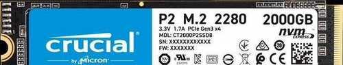 Твердотельный накопитель (SSD) Crucial 2Tb P2, 228